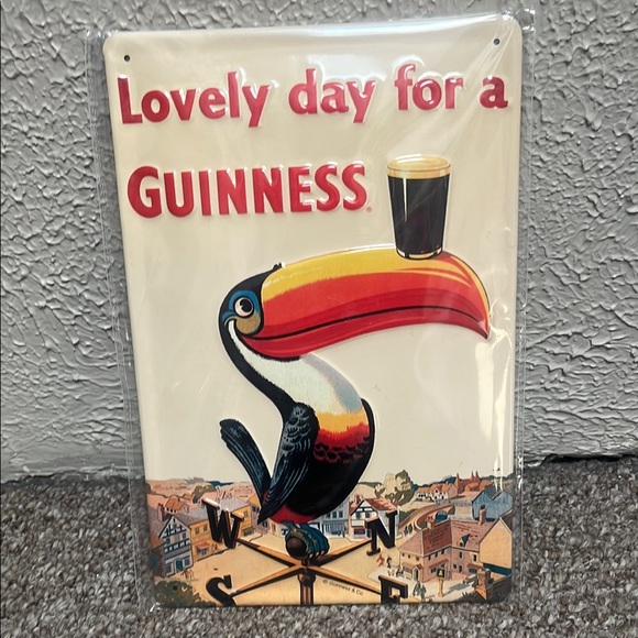 Guinness | Wall Decor | Guinness Toucan Sign With Red And Yellow ...